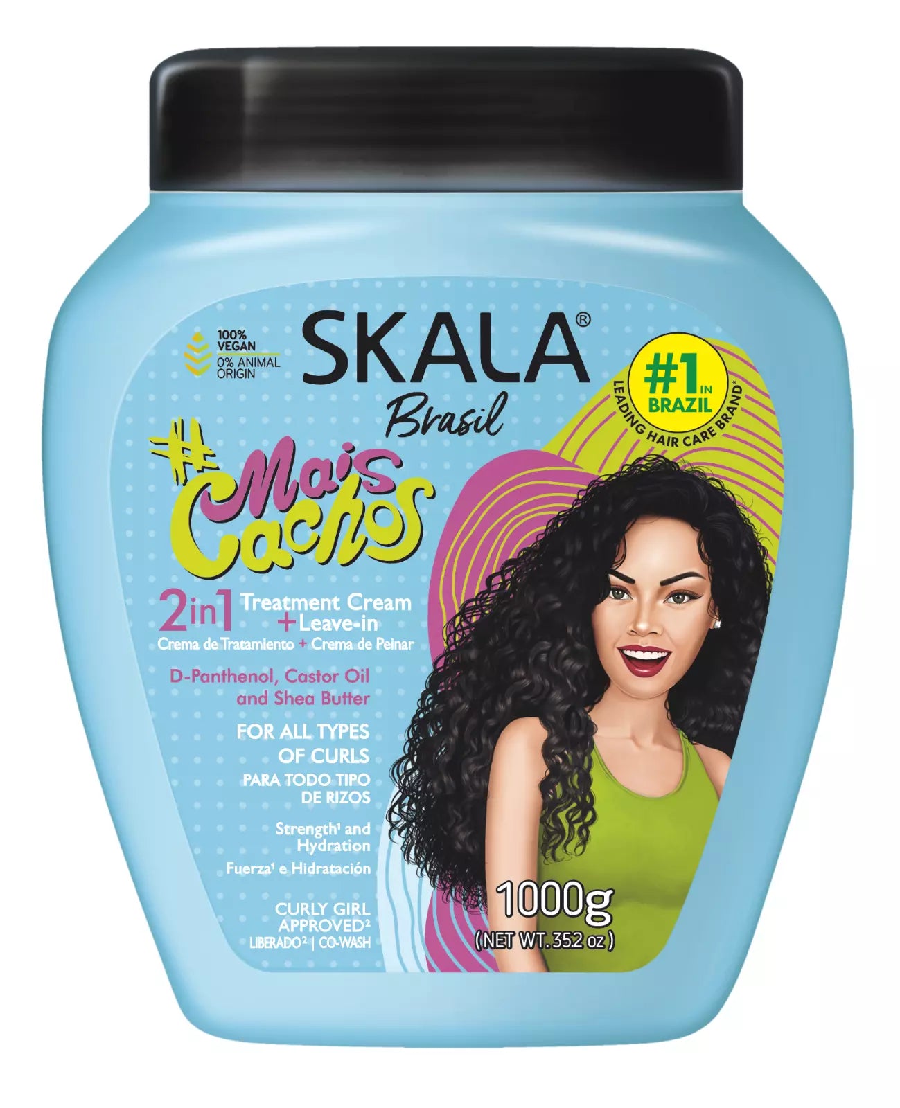 Scala 2 in 1 Curly Hair Treatment and Moisturizing Cream - 1000g ...