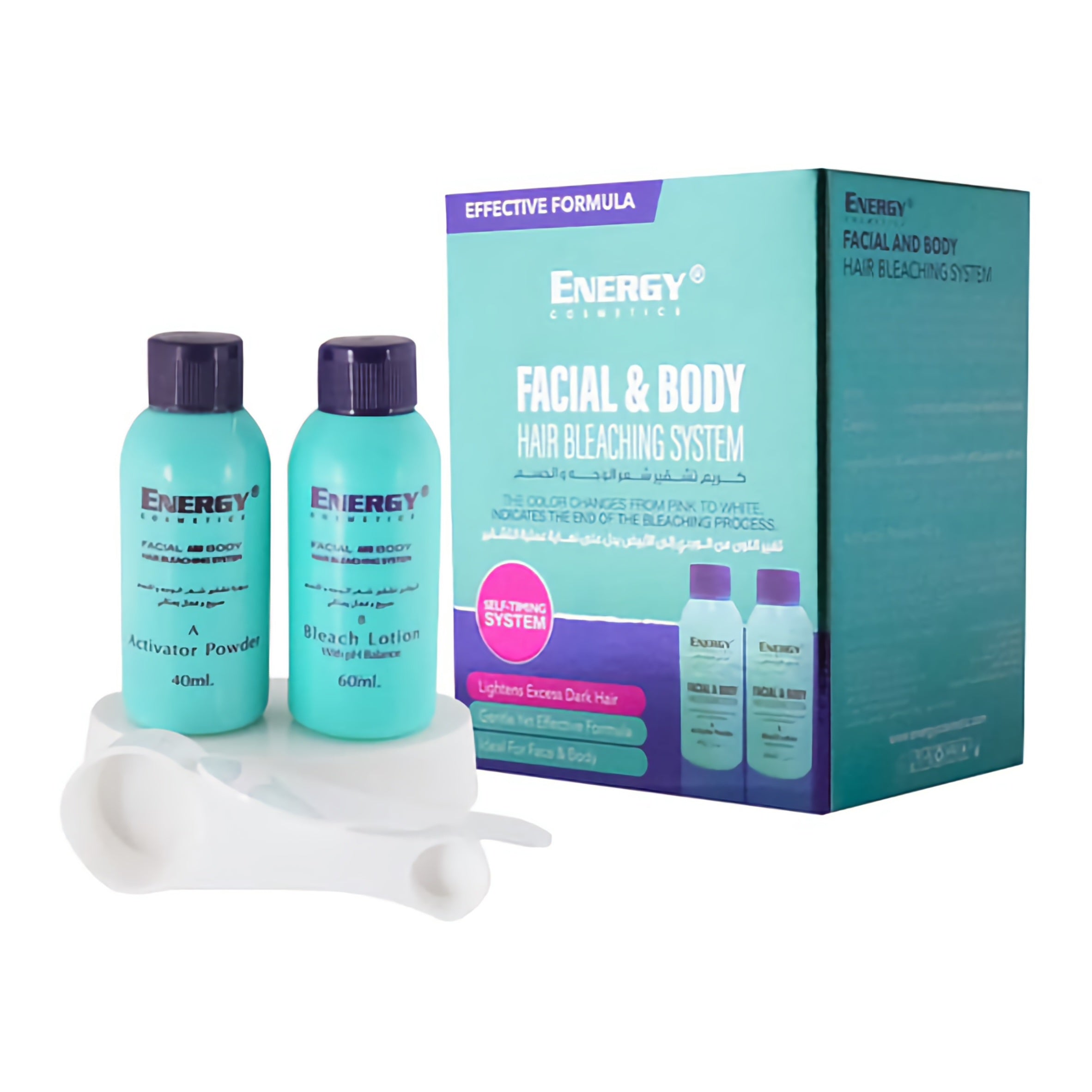 Facial and body hair bleach - Energy – بيوتي تايم