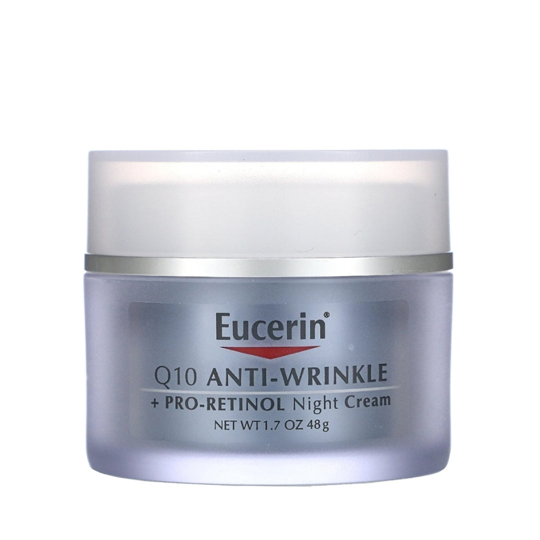 Eucerin Q10 Anti-Wrinkle Night Cream with Retinol - 48g – بيوتي تايم